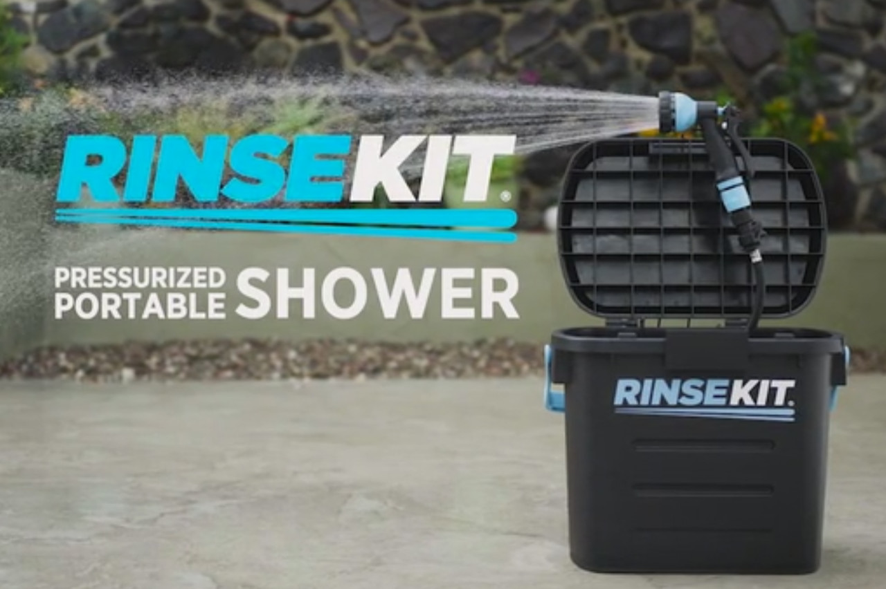 RinseKit Pressurized Portable Shower | RECOIL OFFGRID