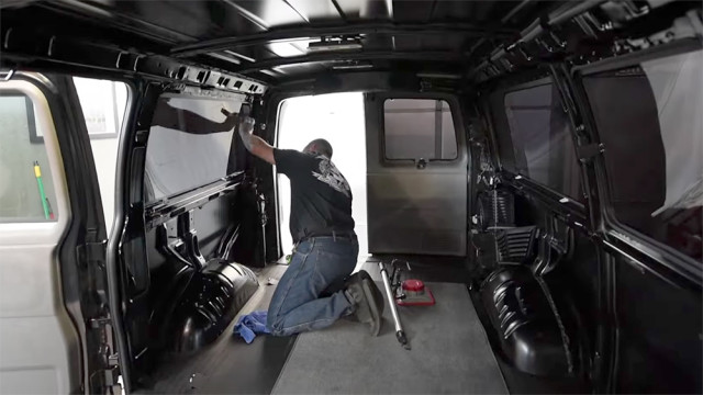 Sara Liberte Battle Van: Adding Insulation, Solar Panels, & Storage ...