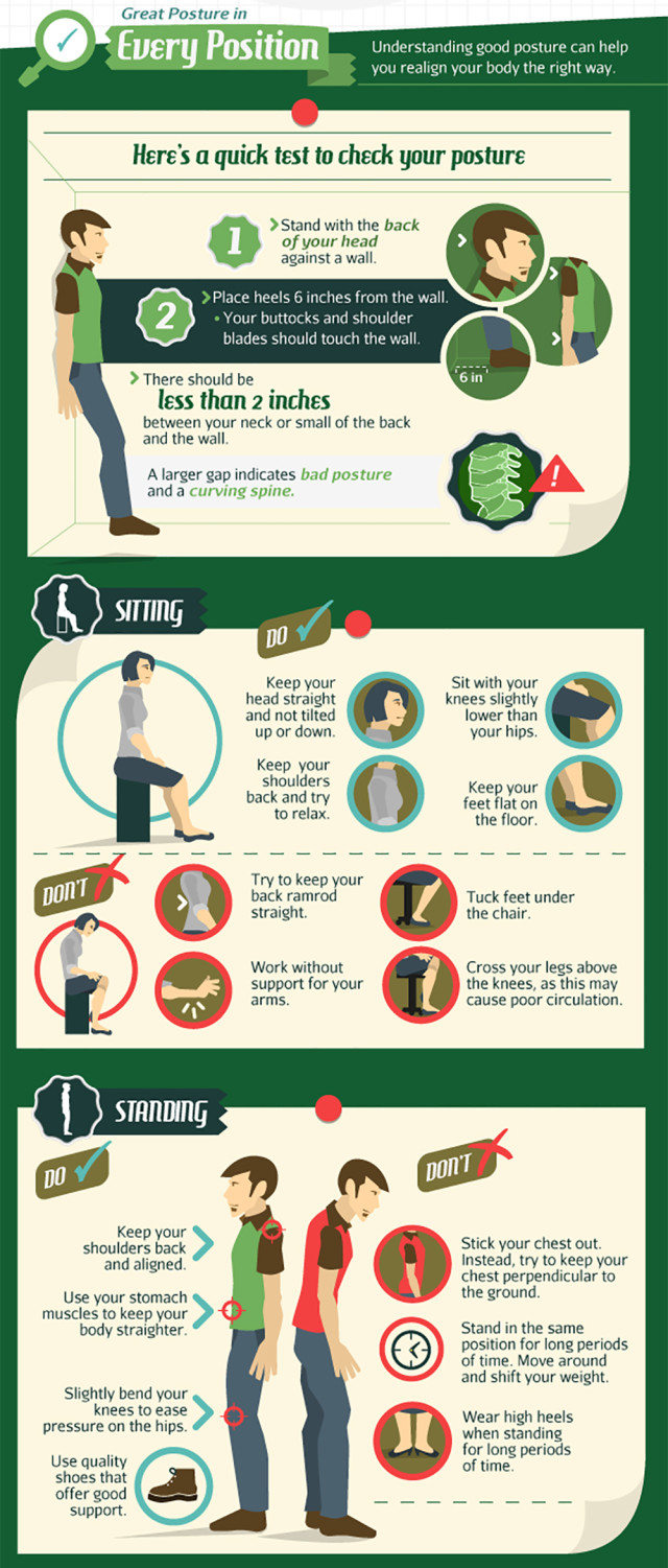Infographic: Improving Your Posture to Fight Back Pain | RECOIL OFFGRID