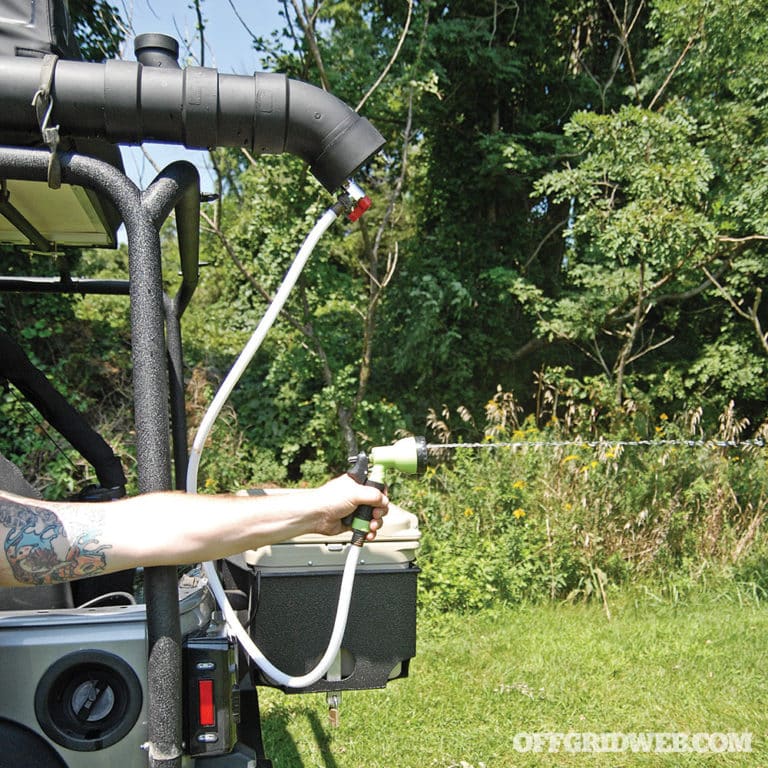Rainmaker: How to Build a DIY Solar Shower for Your Jeep | RECOIL OFFGRID